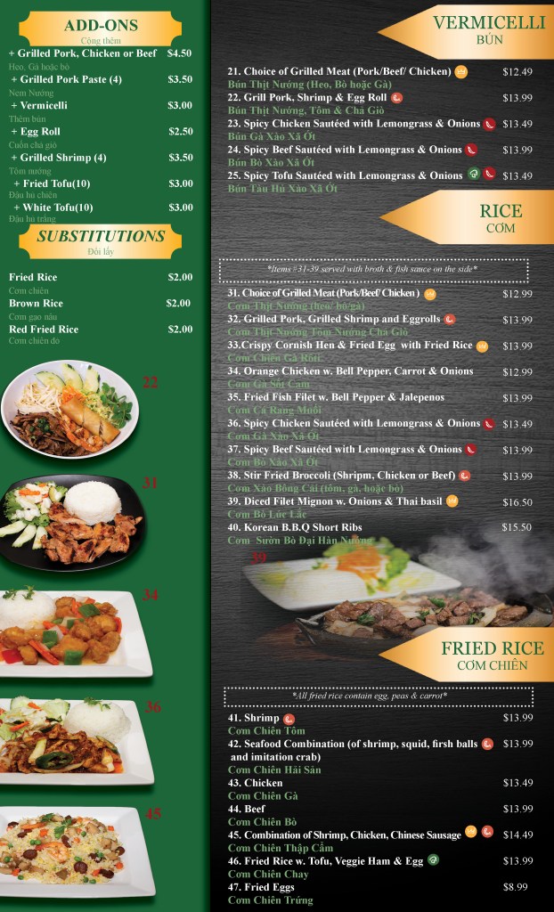 Menu – Pho REX